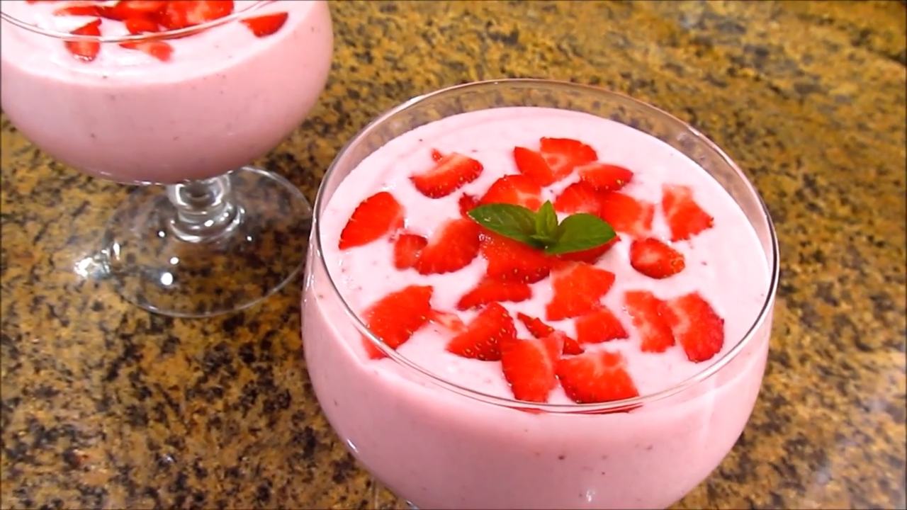 Mousse de Fresa muy Fácil