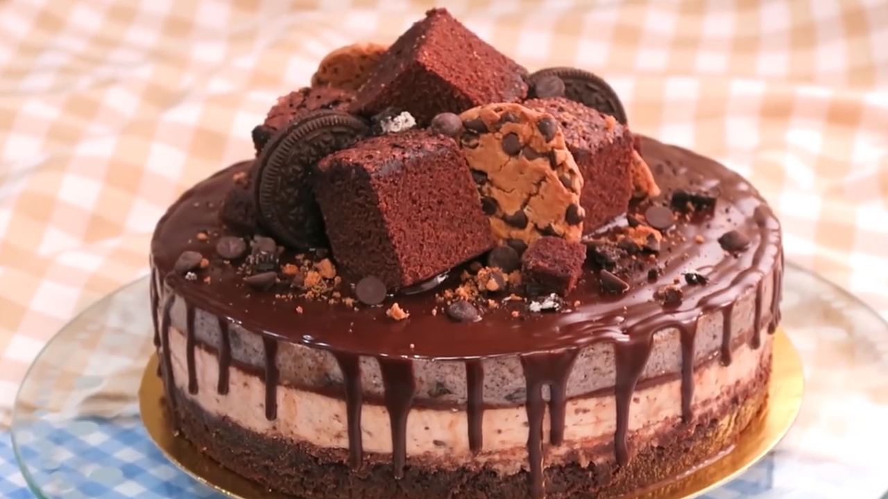 Tarta De Oreo Nutella Brownie Y Cookies