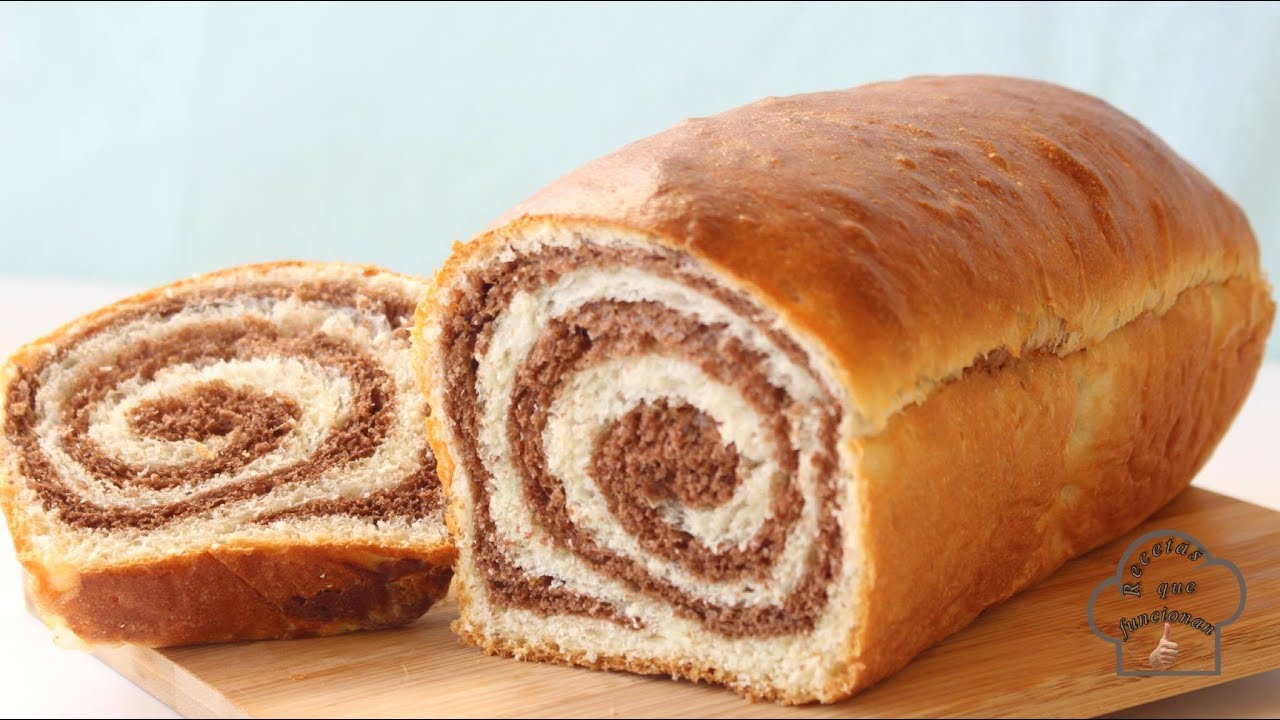 Pan de chocolate en espiral