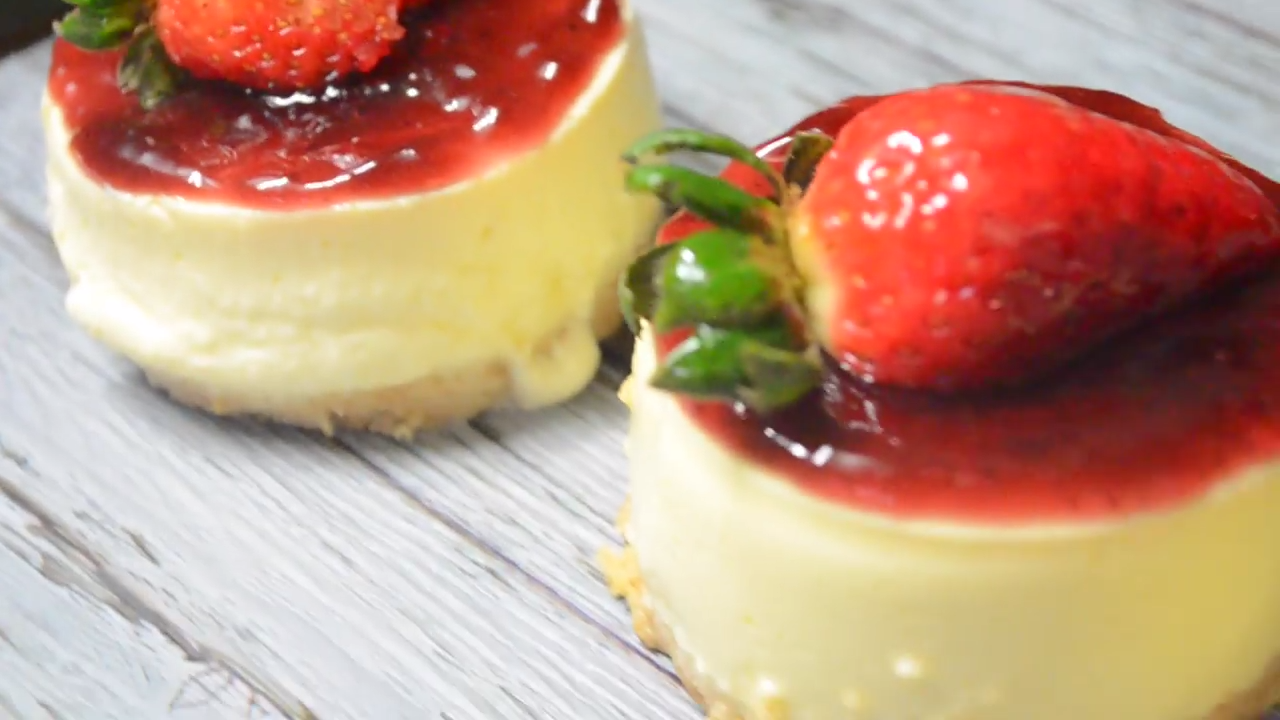 Mini gateaux: cheesecake