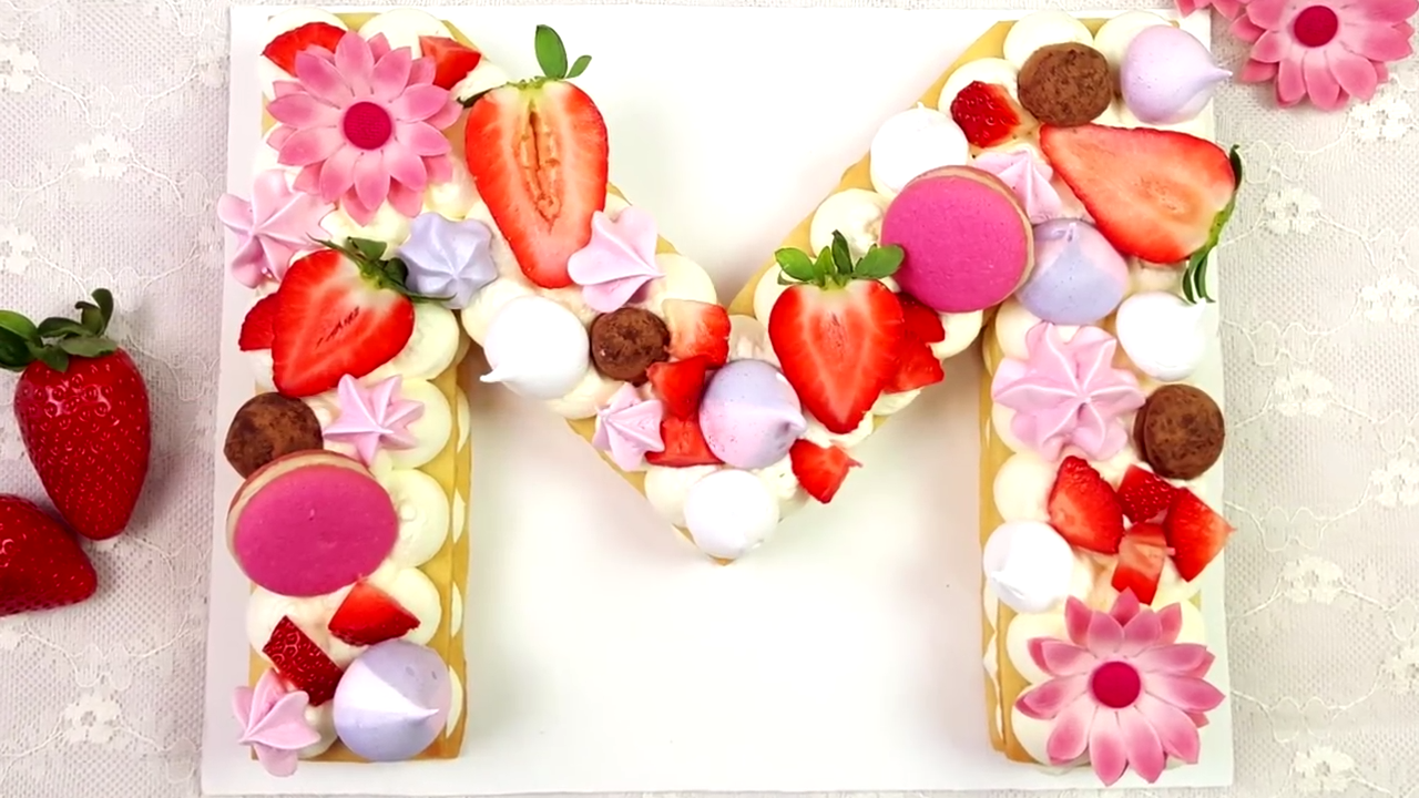 Tarta de Israel de letras y números