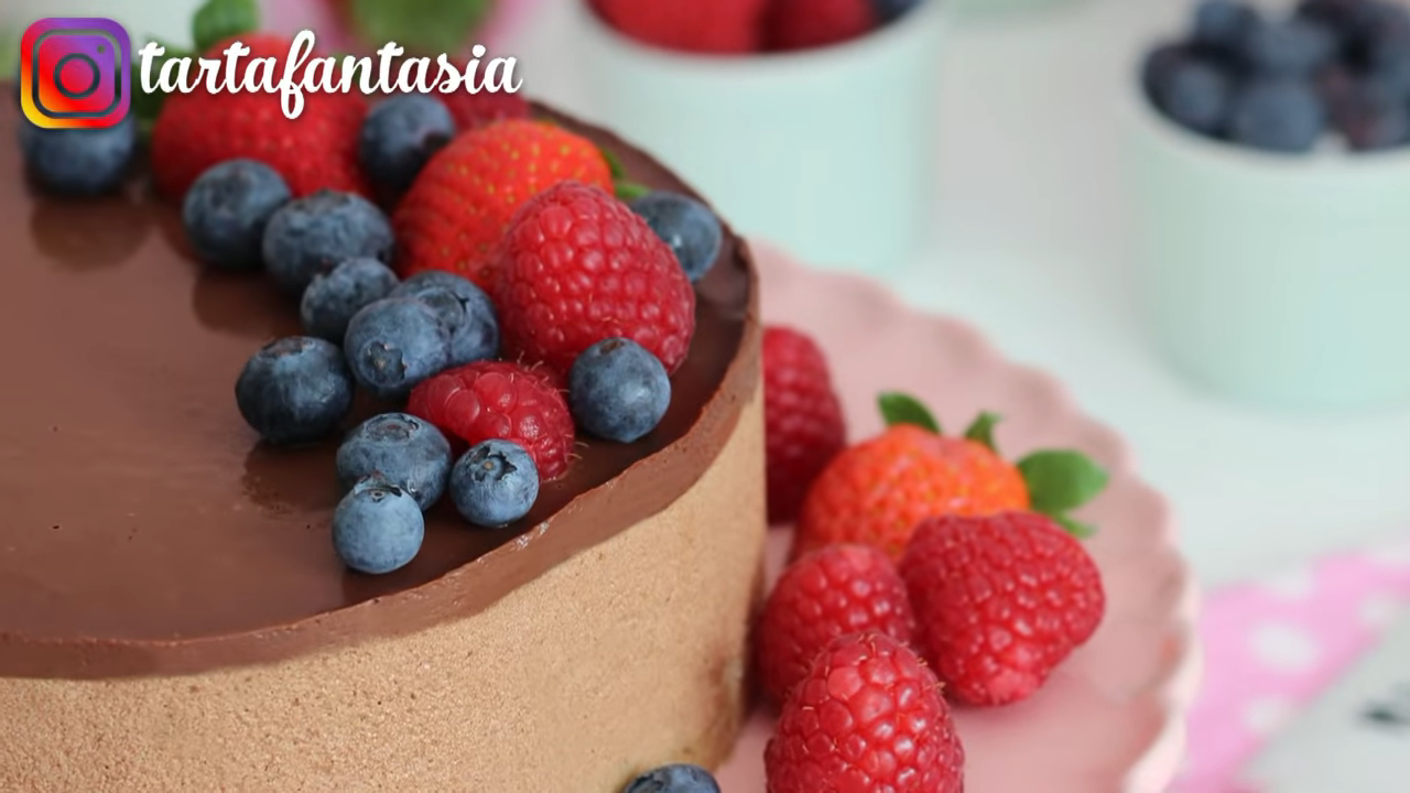Tarta Mousse de chocolate riquísima y fácil