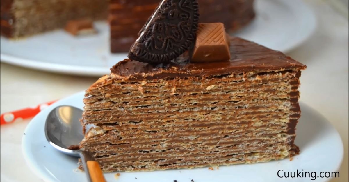 Tarta de Nutella y obleas ¡La tarta de chocolate más fácil del mundo!