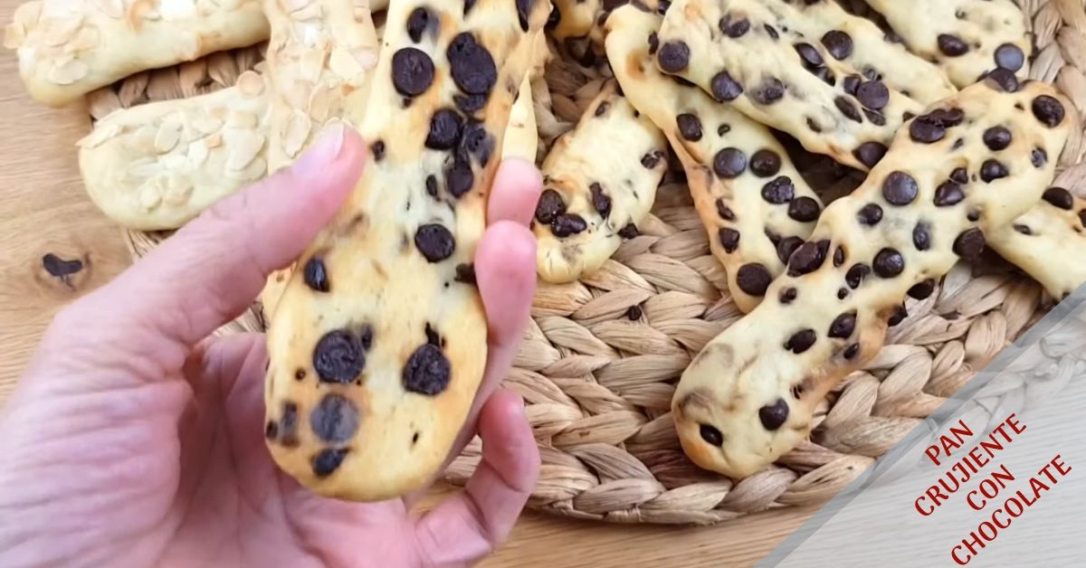 Pan crujiente con CHOCOLATE y pan con almendras