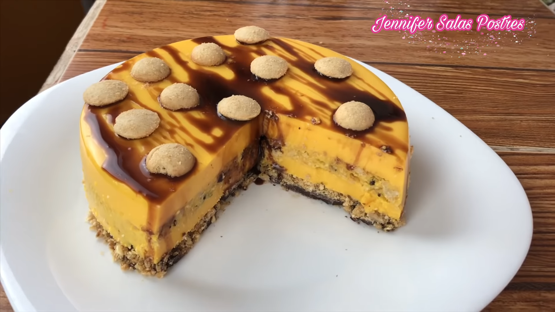 Postre de galletas y flan SIN HORNEAR muy fácil