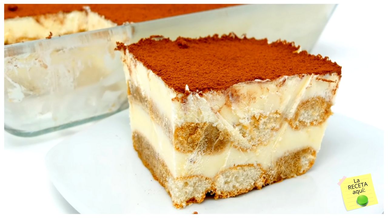 Tiramisú italiano fácil sin horno