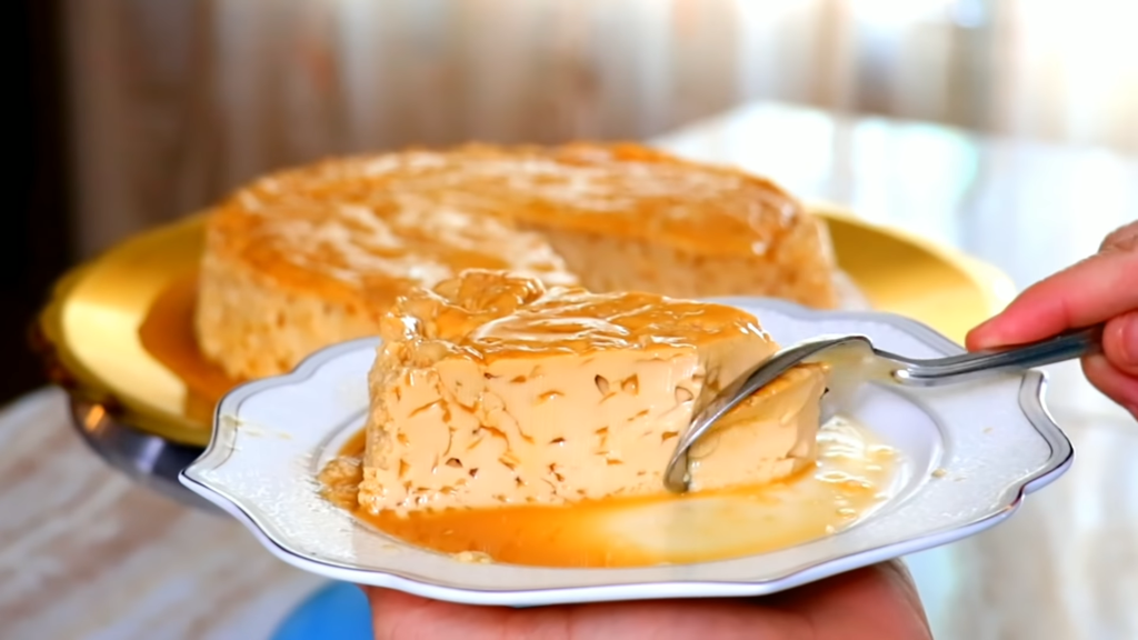 Flan de cajeta de 4 ingredientes y sin horno